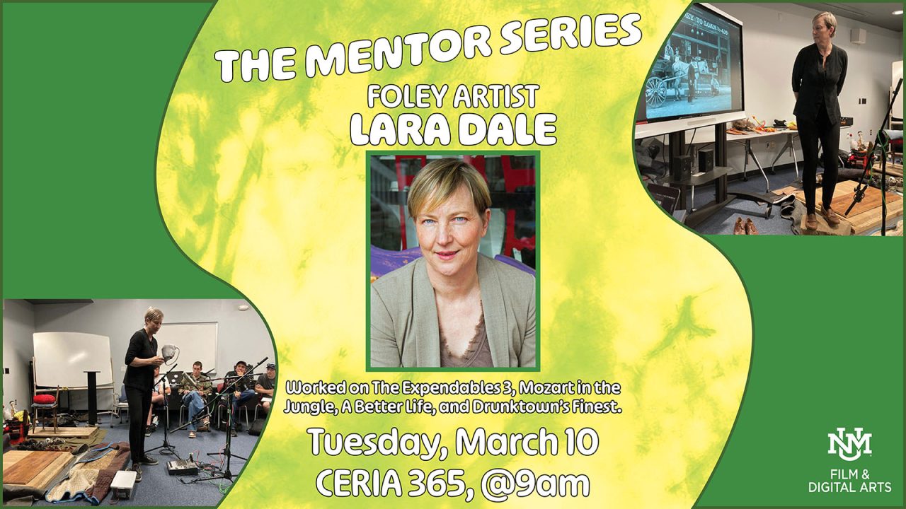 The Mentor Series: Foley artist Lara Dale | Film & Digital Arts ...